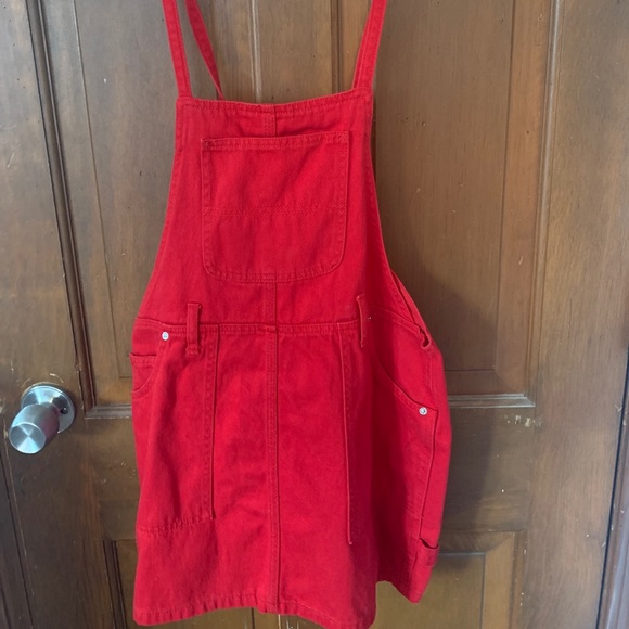 Forever 21 | Dresses | Red Overall Dress | Poshmark